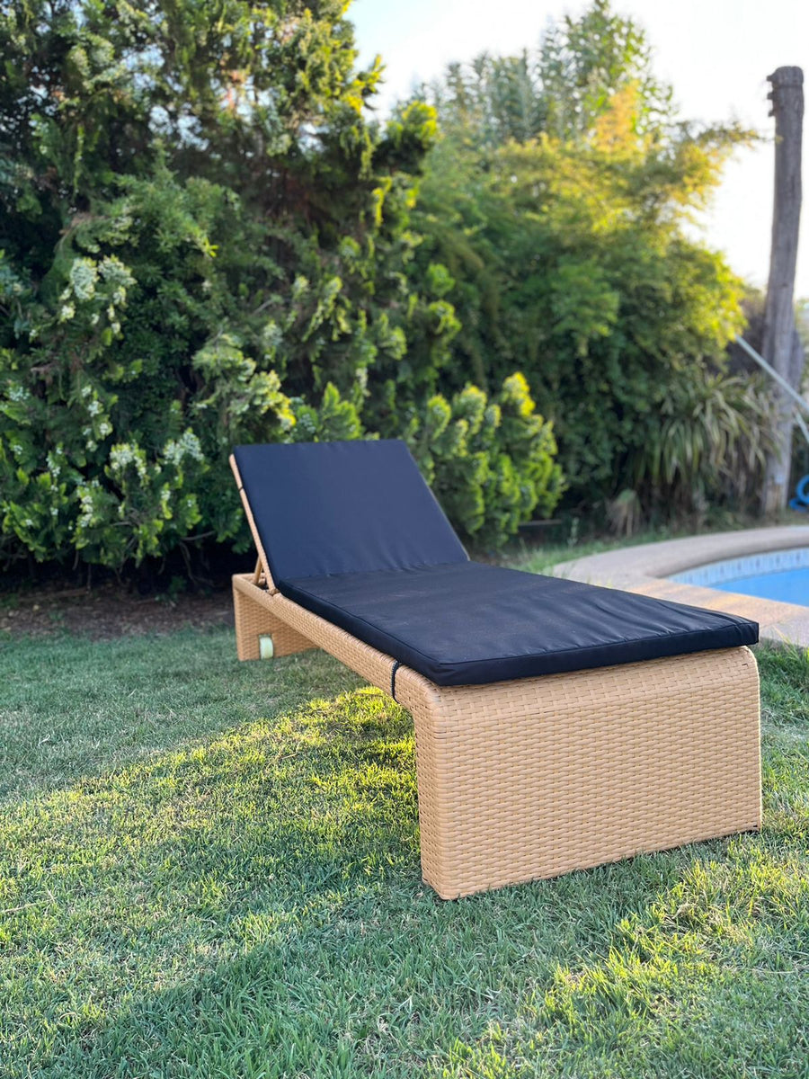 Pack 2 Reposeras Sun colchoneta negra – SercoMKP